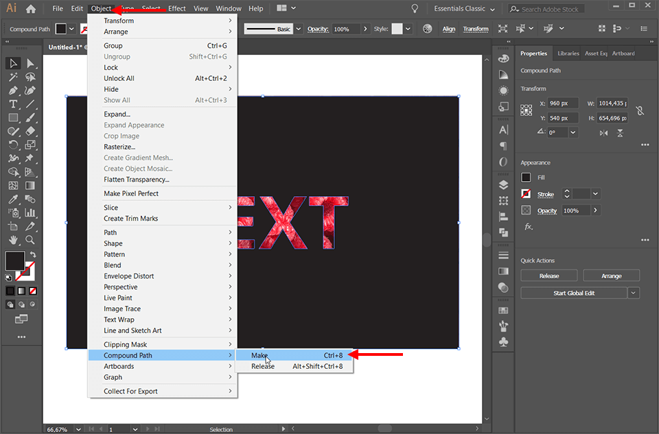 How To Cut Out Text From An Image In Illustrator
