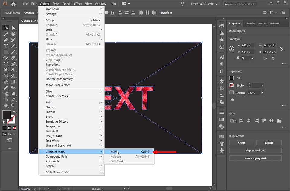 How To Cut Out Text From An Image In Illustrator
