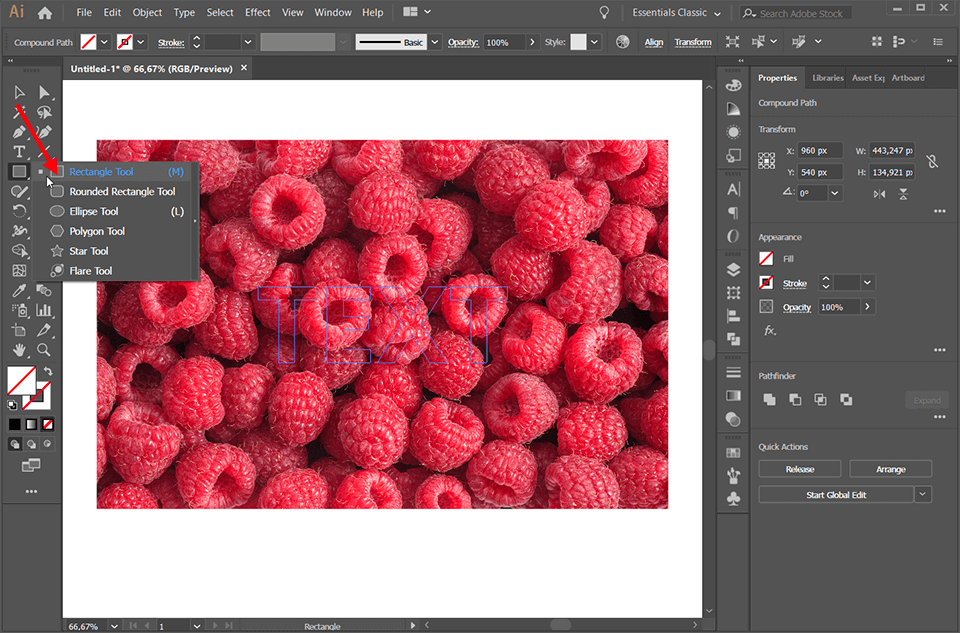 How To Cut Out Text From An Image In Illustrator