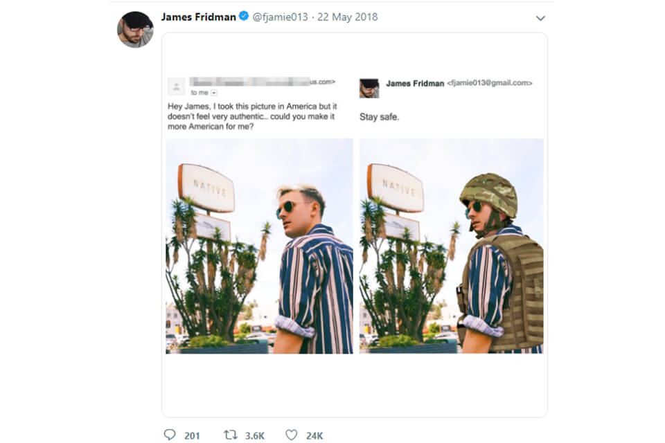 Photoshop Trolls – 50 Funny Photos of James Fridman