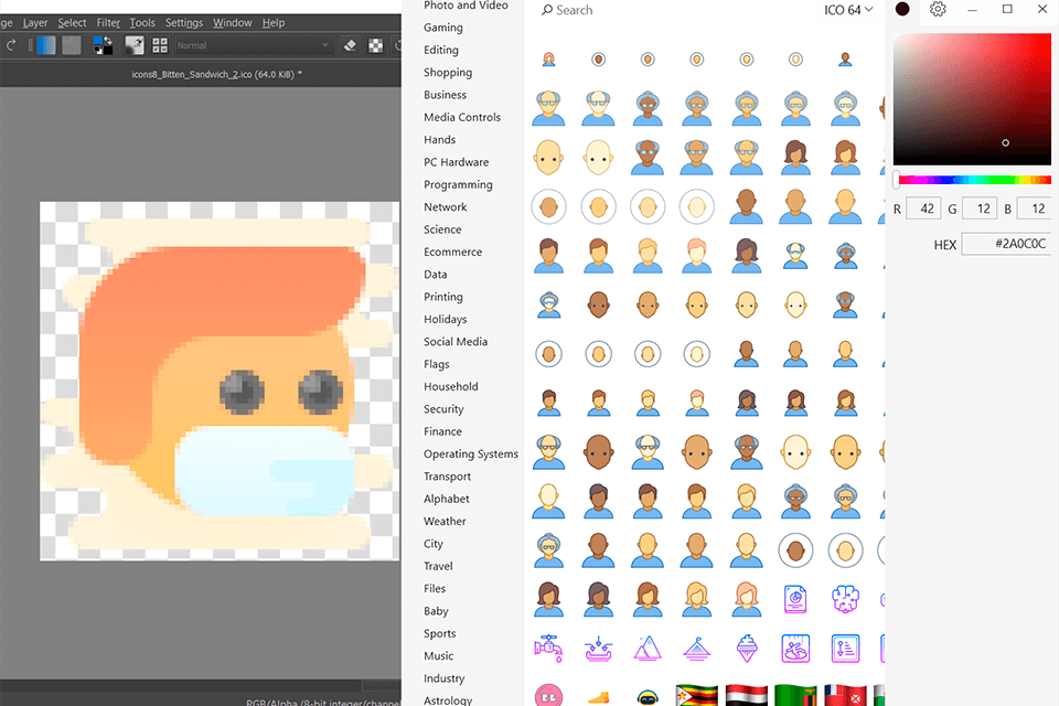 Обзор приложений Icons8
