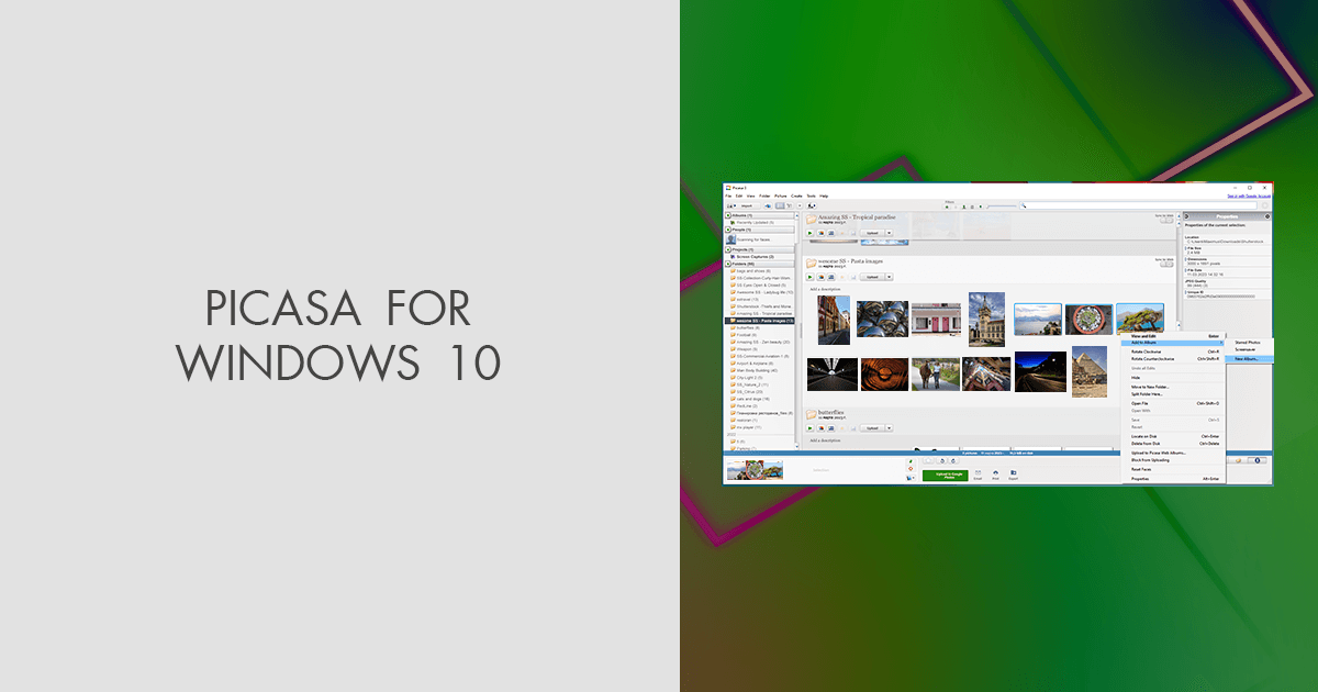 Picasa Windows 10