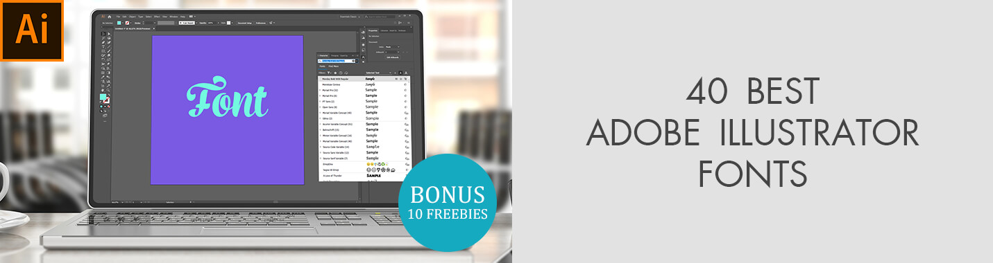 40 Free Fonts for Illustrator Designers
