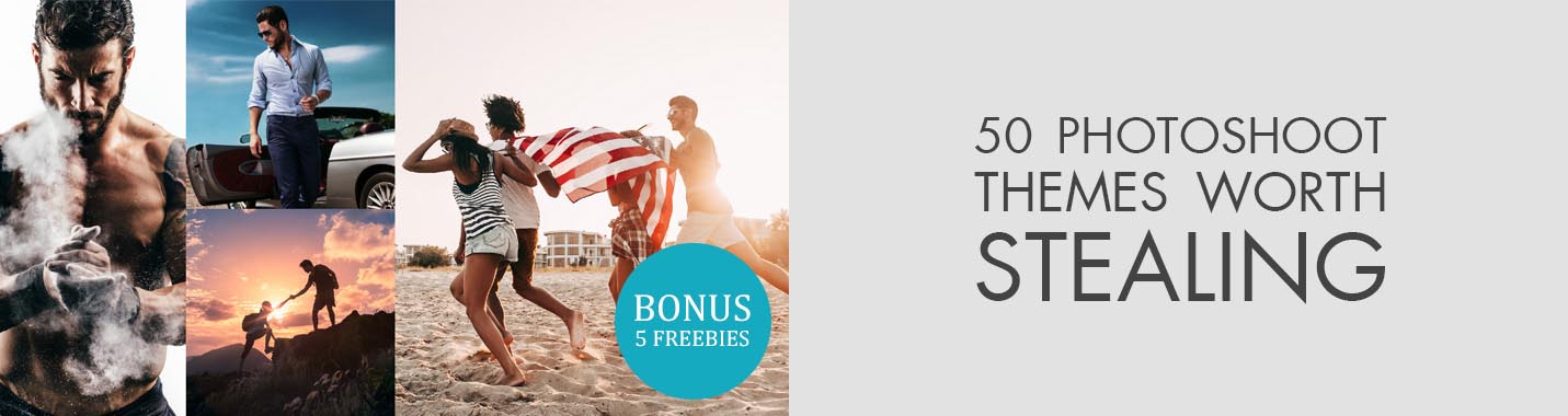 50 Photoshoot Themes to Try + FREEBIES