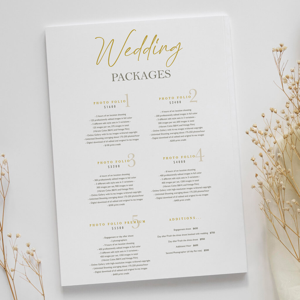 Photography Print Packages