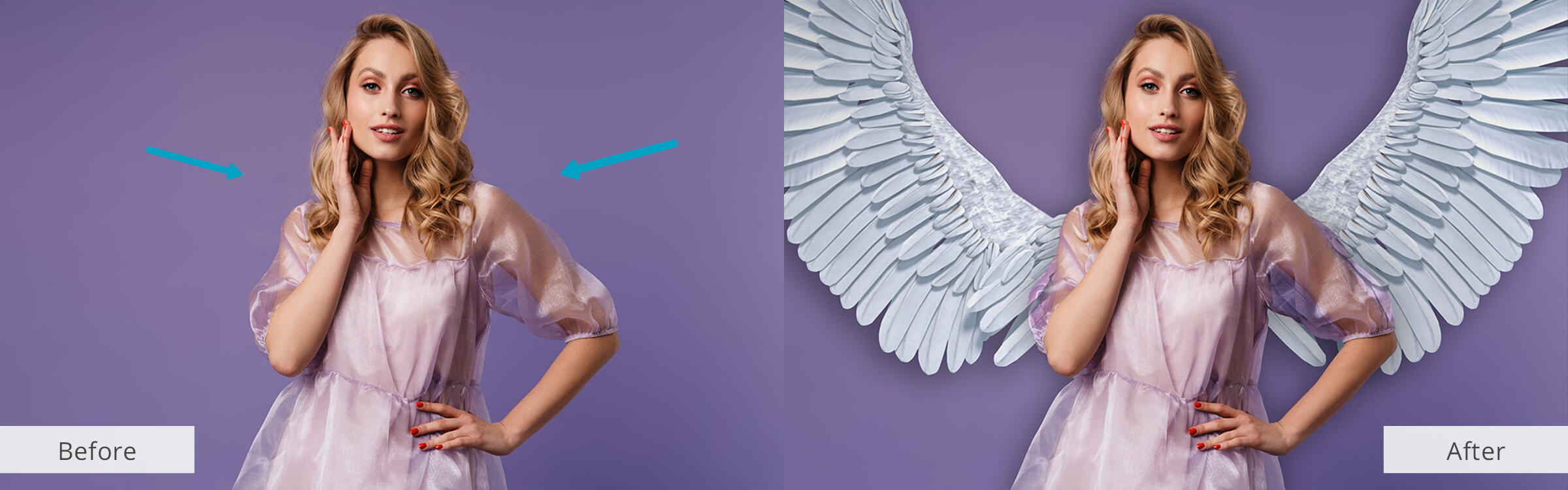 Add Angel Wings to a Photo App for iPhone & Android