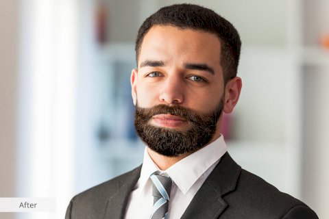 Agregue barba a una foto en línea: simulador de barba realista