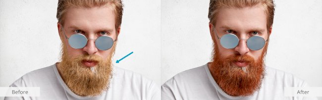 Change Beard Color Online: Beard Photo Editor App