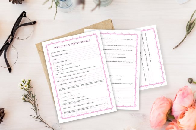 Must-Have Questions for Wedding Photography Questionnaire