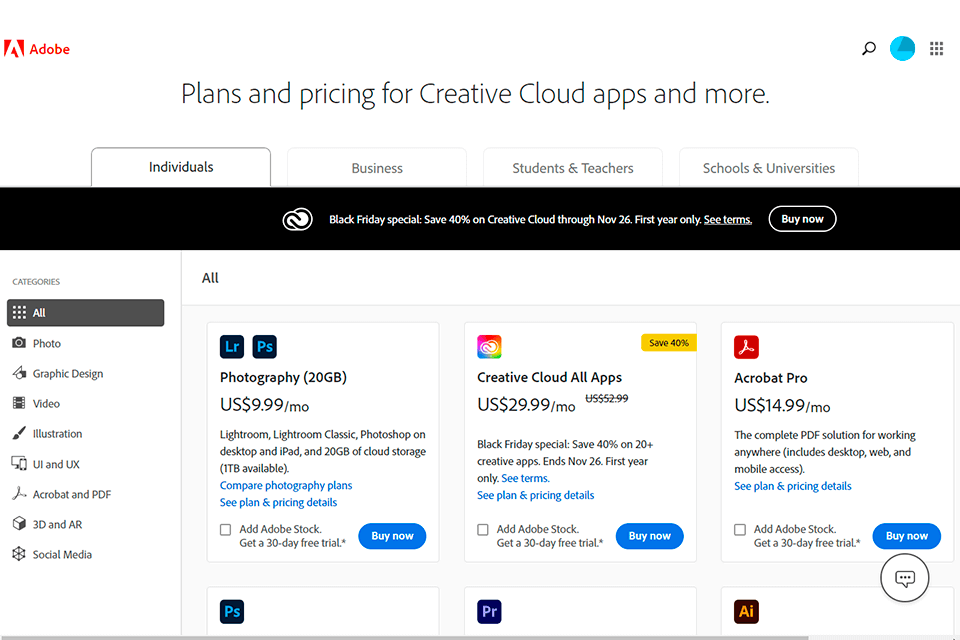Adobe Black Friday Deals 2022: Special Offers for All Customers