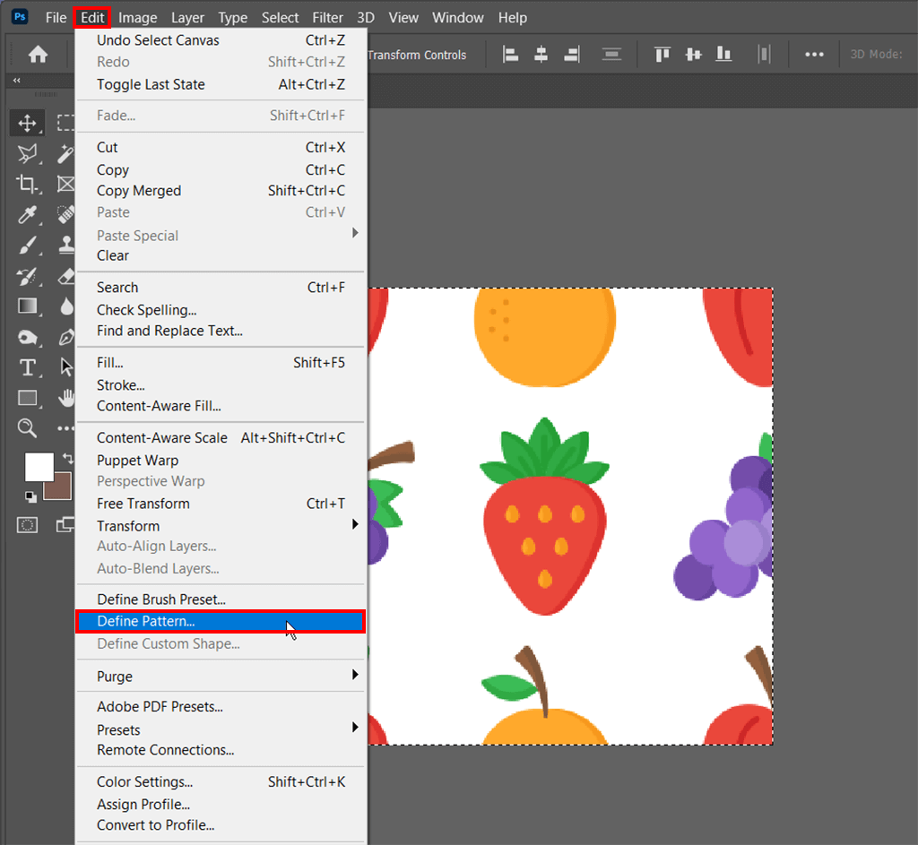 How To Make A Pattern In Photoshop Step by Step Tutorial
