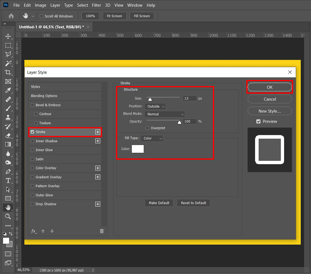 How To Outline Text In Photoshop