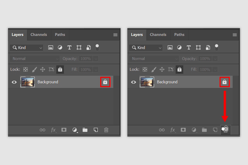 How To Unlock A Layer In Photoshop
