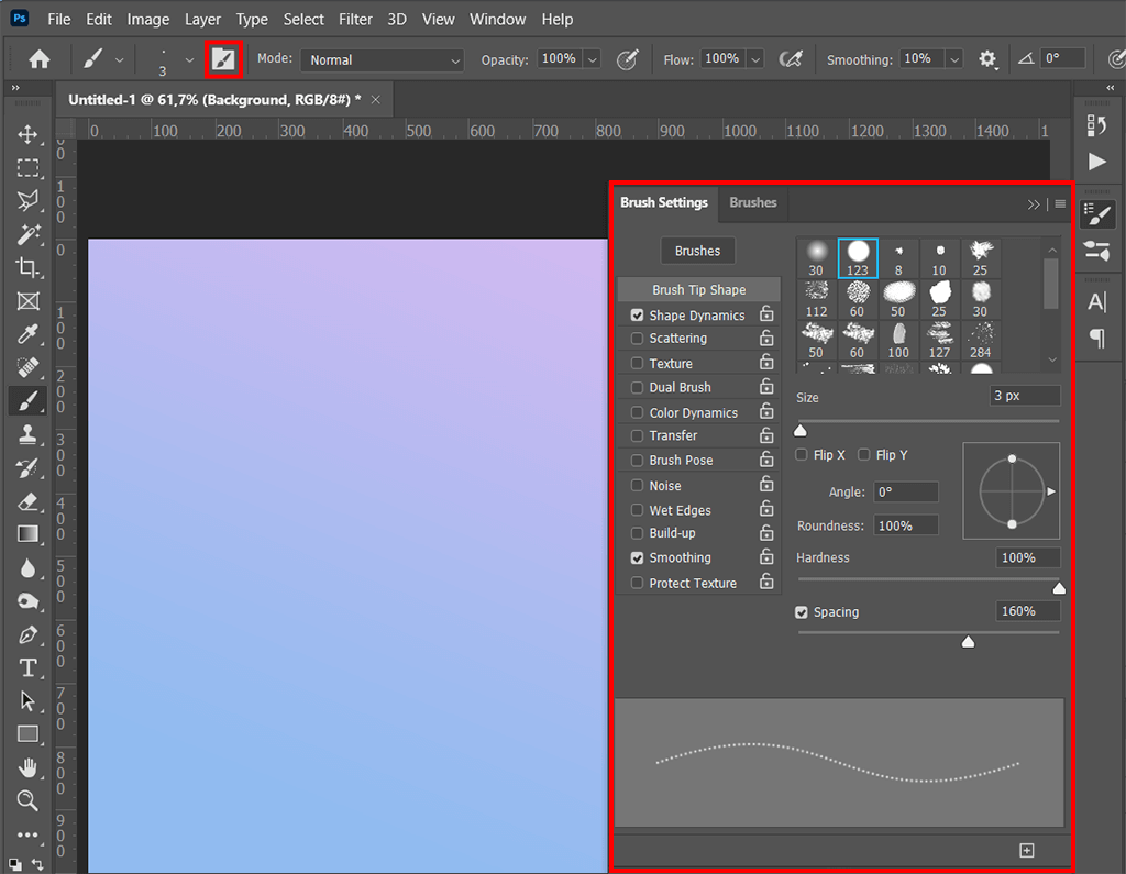 How To Create A Dotted Line In Photoshop