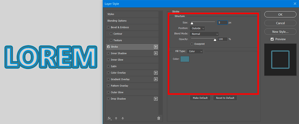 How To Add A Stroke To Text In Photoshop Easy Method