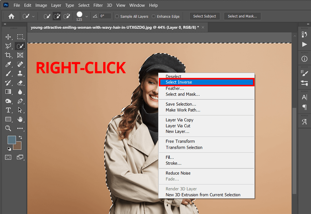 How To Invert Selection In Photoshop Simple Tutorial