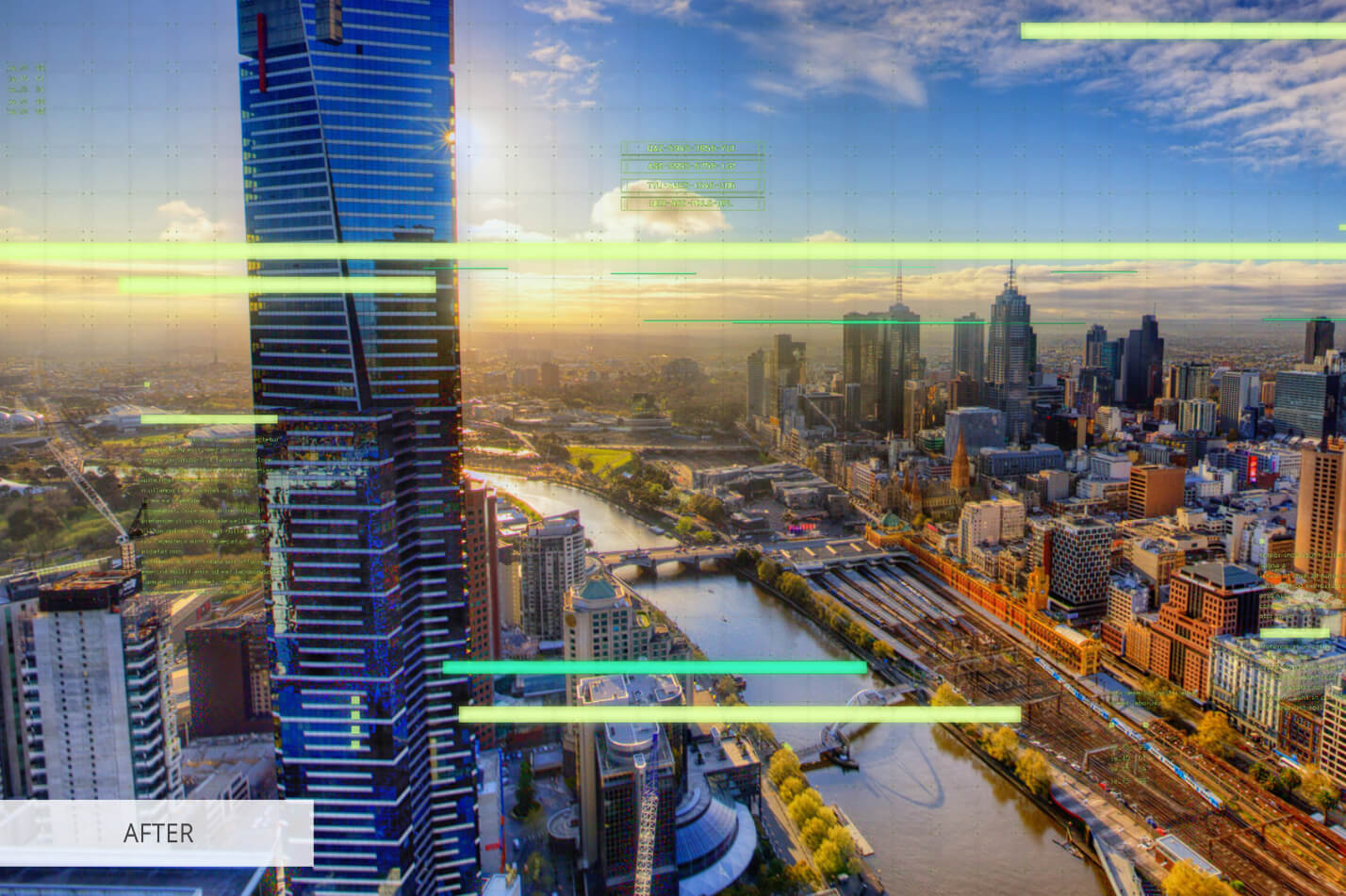Glitch Effect Video Overlays