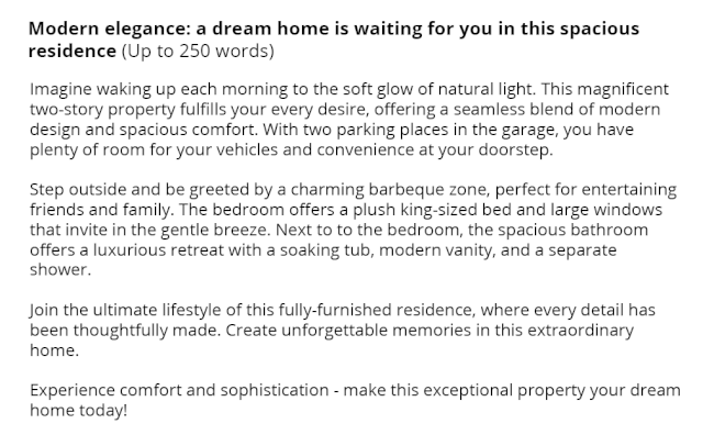 Real Estate Copywriting Services to Write Description That Sell