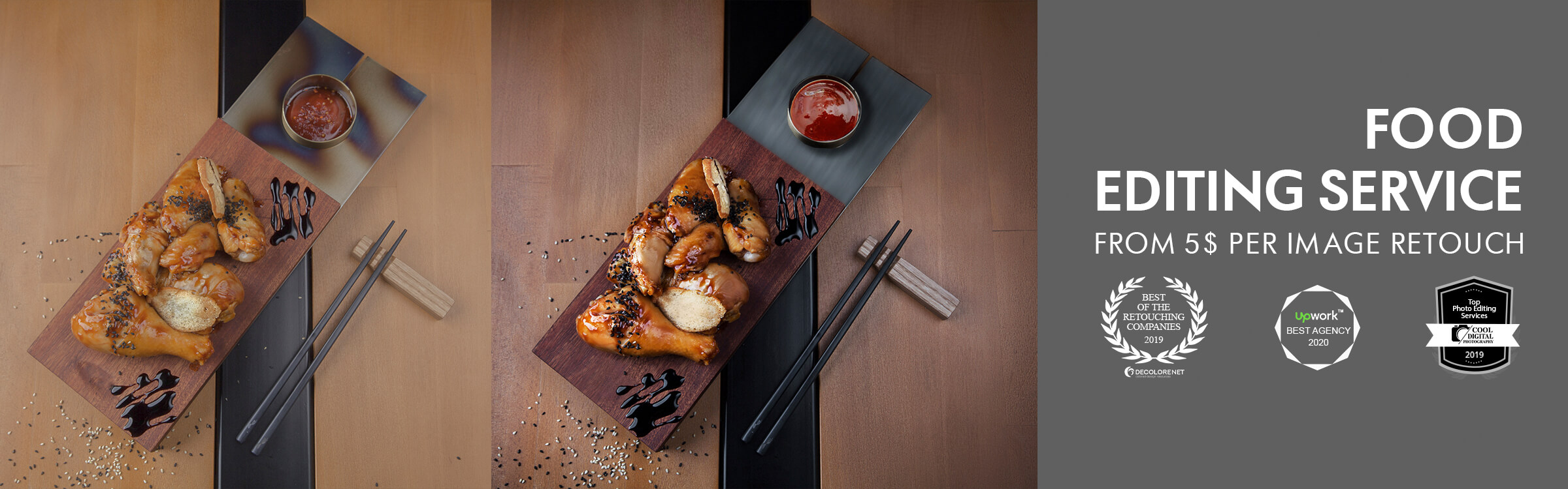 #1 Food Photography Editing Service | Online Food Retouching Service