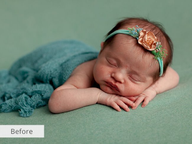 Editing Newborn Photos | Natural Baby Photo Retouching