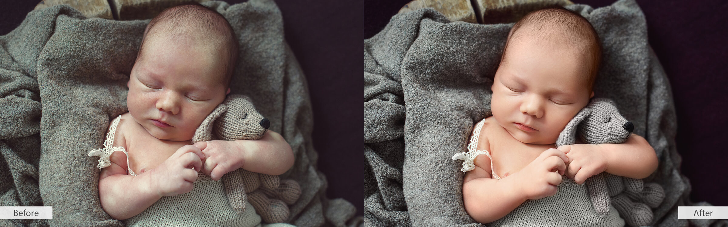 Editing Newborn Photos | Natural Baby Photo Retouching