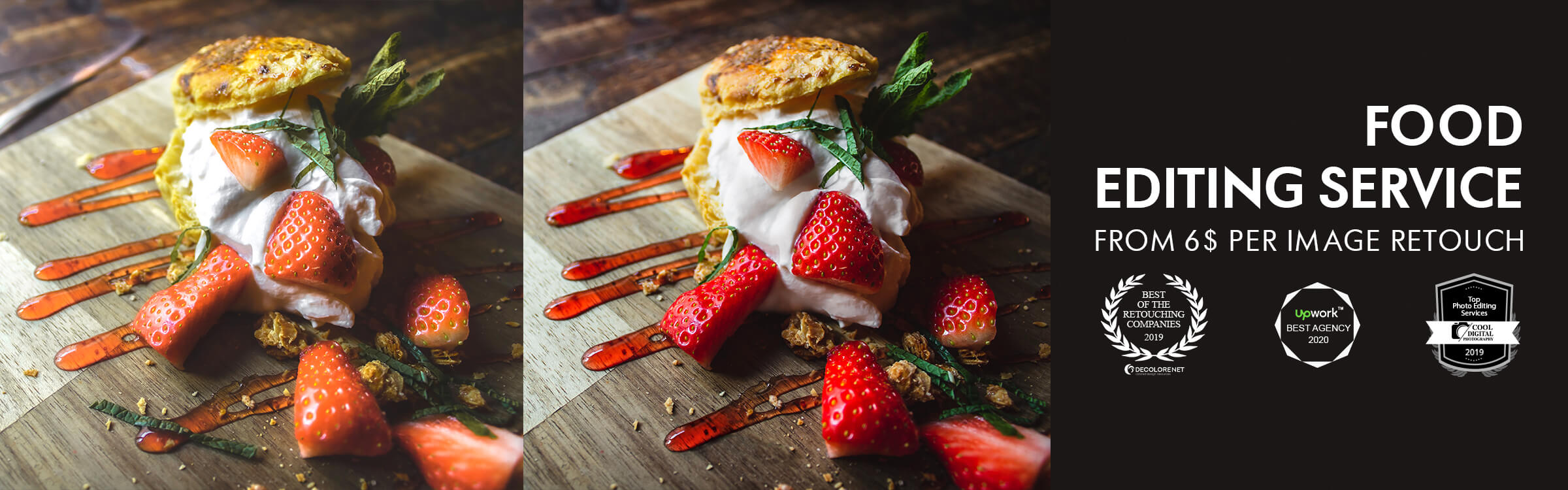 #1 Food Photography Editing Service | Online Food Retouching Service