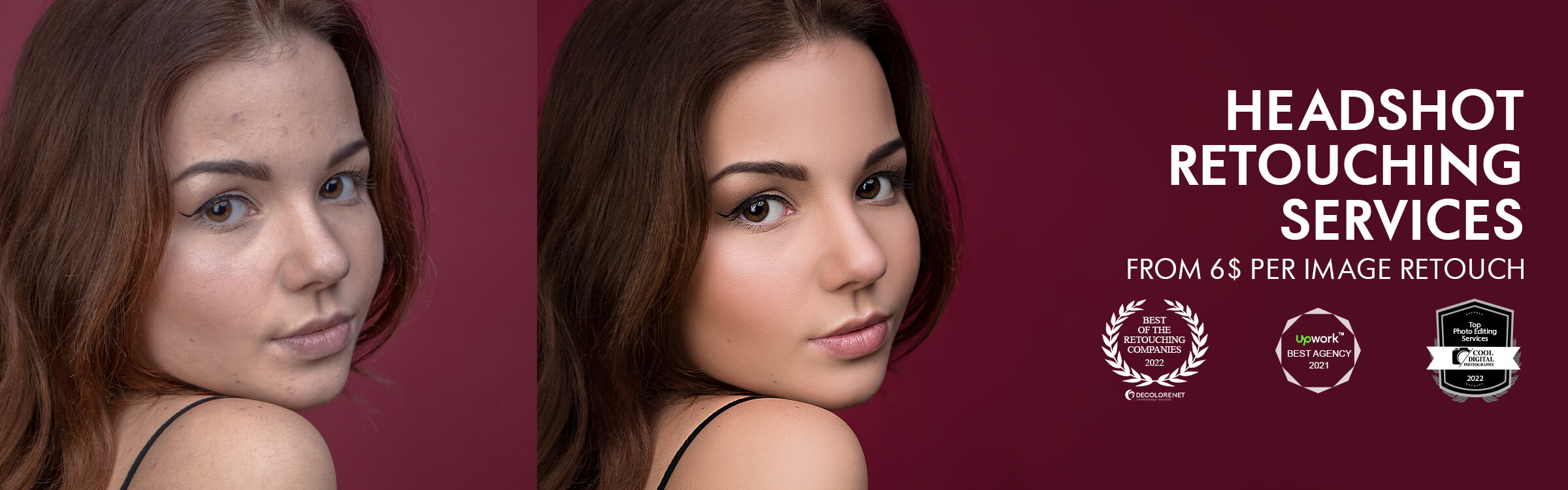 #1 Headshot Retouching Services | Professional Editing of Headshots Online