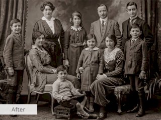 Servicios de restauración de fotos antiguas| Restauración de fotos dañadas